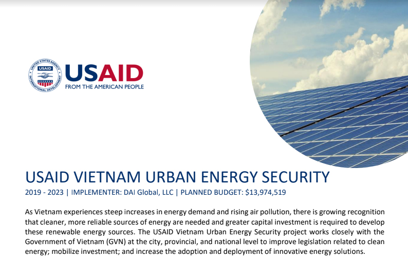 USAID looks for project developers and enterprises providing advanced ...